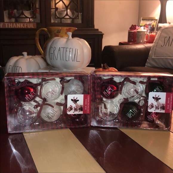 Rae Dunn | Holiday | Rae Dunn Christmas Ornaments New Set Of 2 | Poshmark